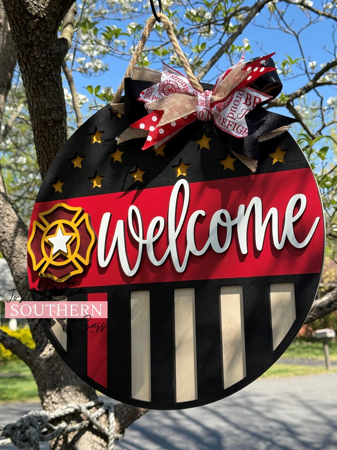 Hero Series: Fire Department Round Signs – 10- & 18-inch Round Decor - Etsy