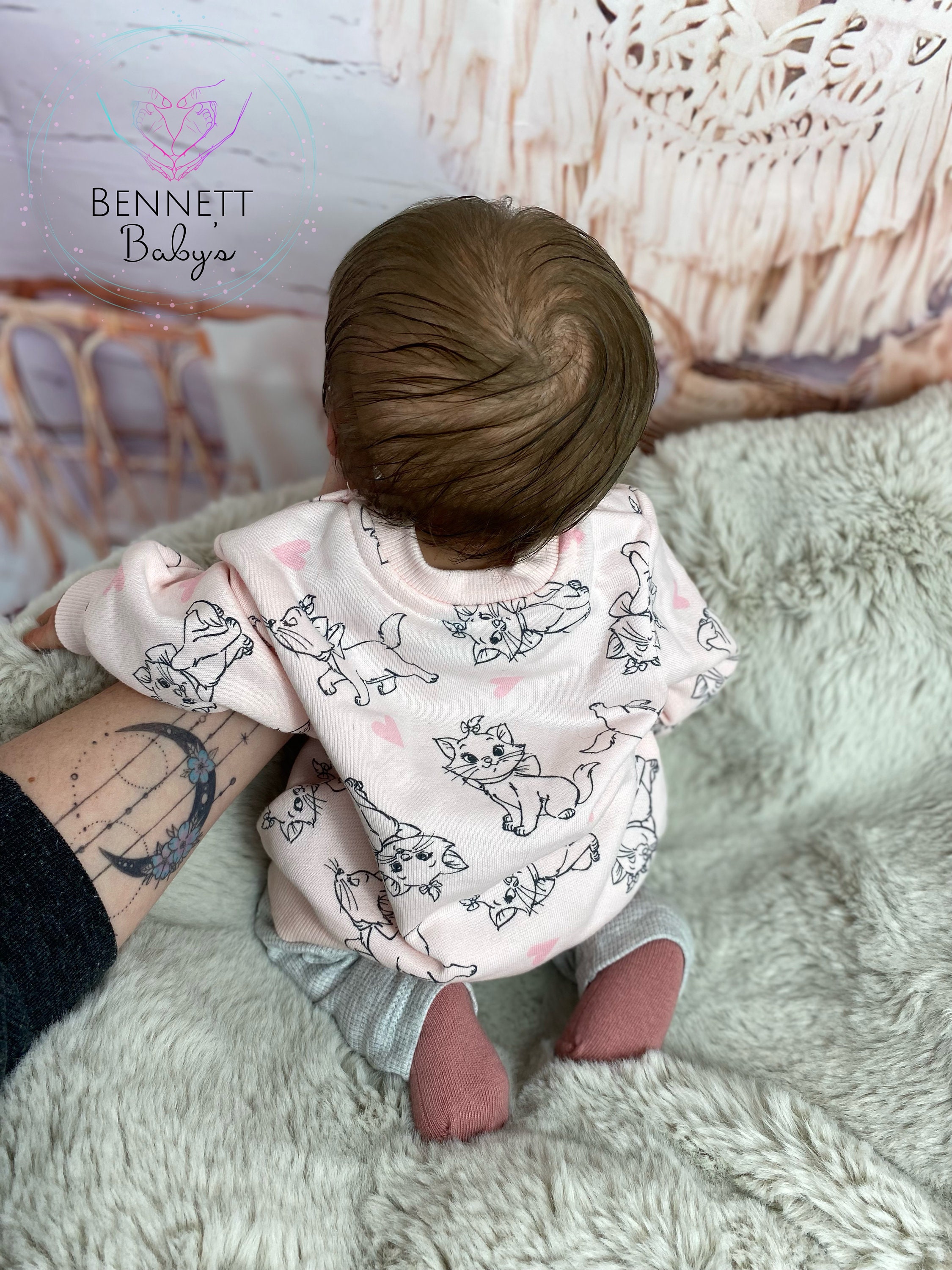 Custom Painted Full Body Silicone Baby Remi Closed Eyes Open Mouth and ...
