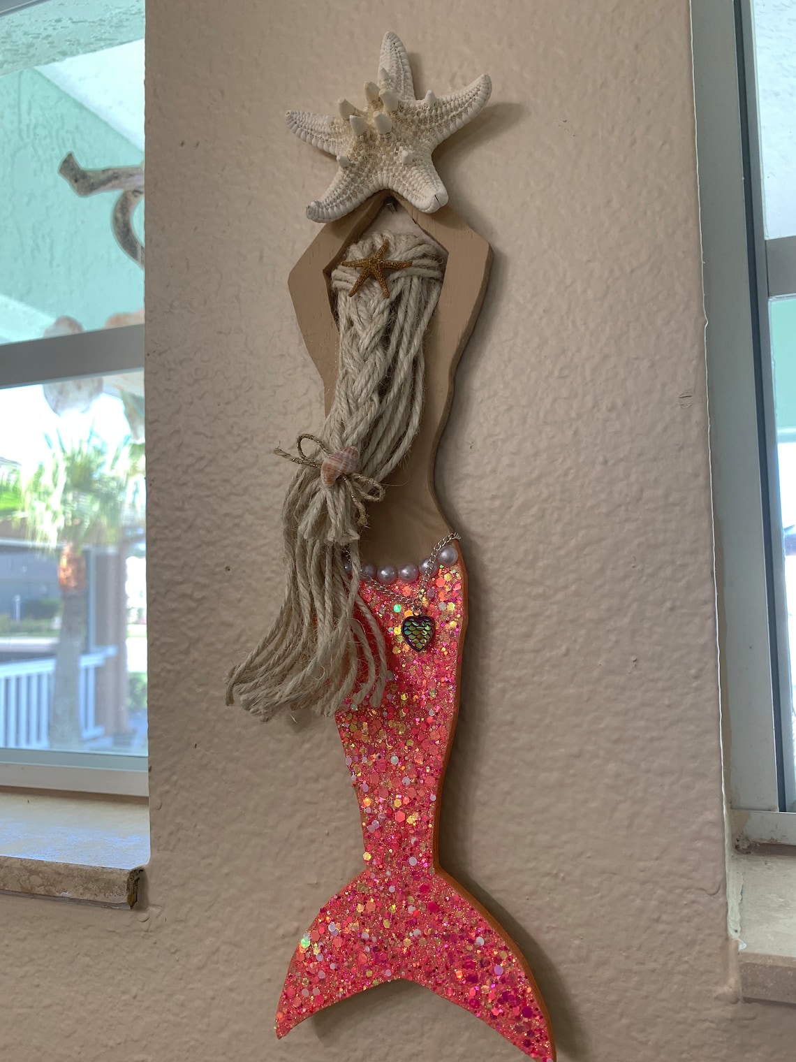 Mermaid Decor, Beach, Coastal, Mermaid Wall Hanging - Etsy