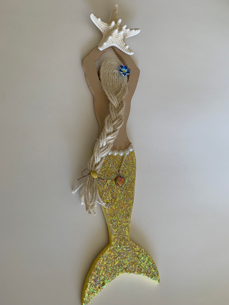 Mermaid Decor, Beach, Coastal, Mermaid Wall Hanging - Etsy