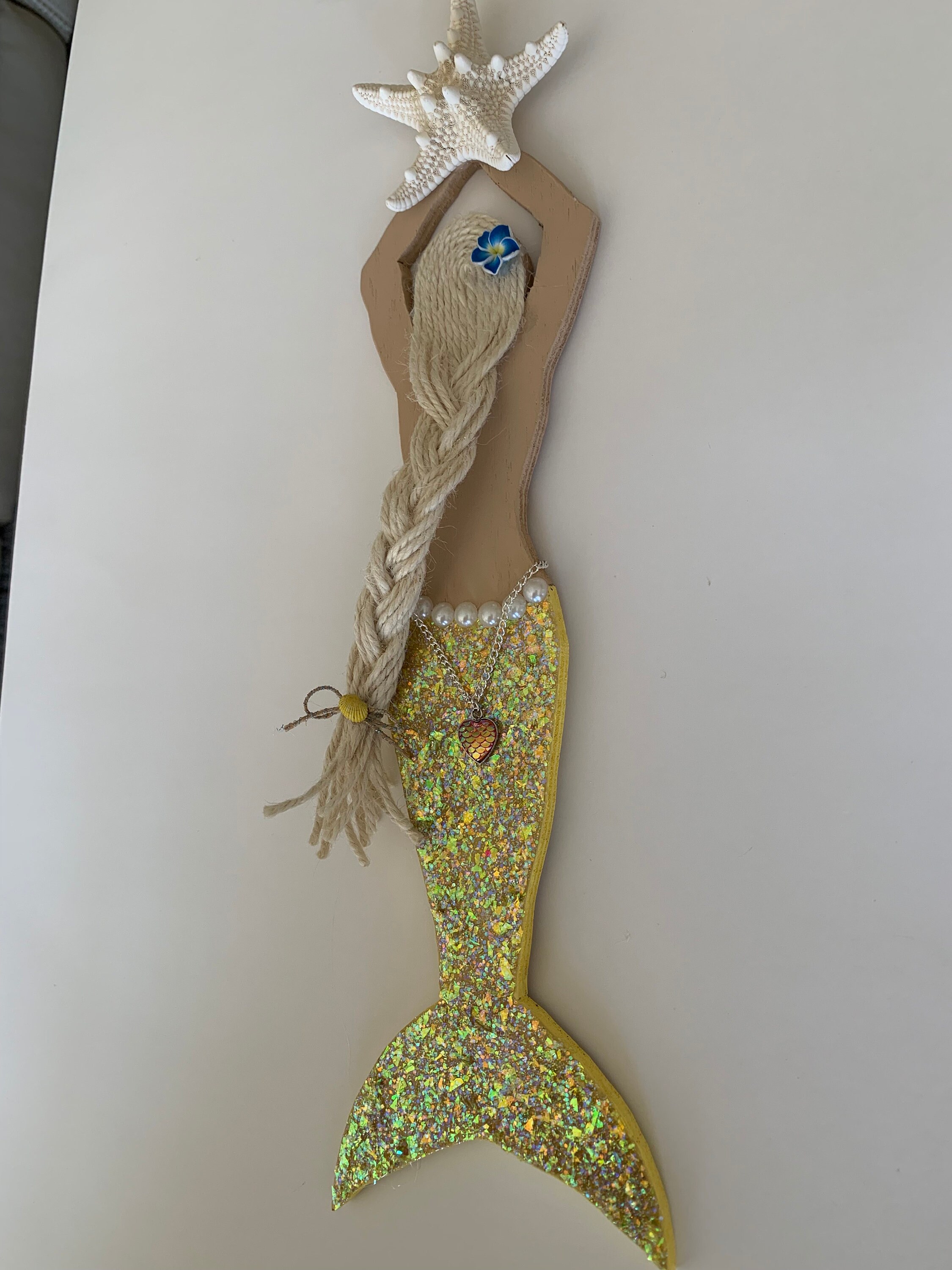 Mermaid Decor, Beach, Coastal, Mermaid Wall Hanging - Etsy