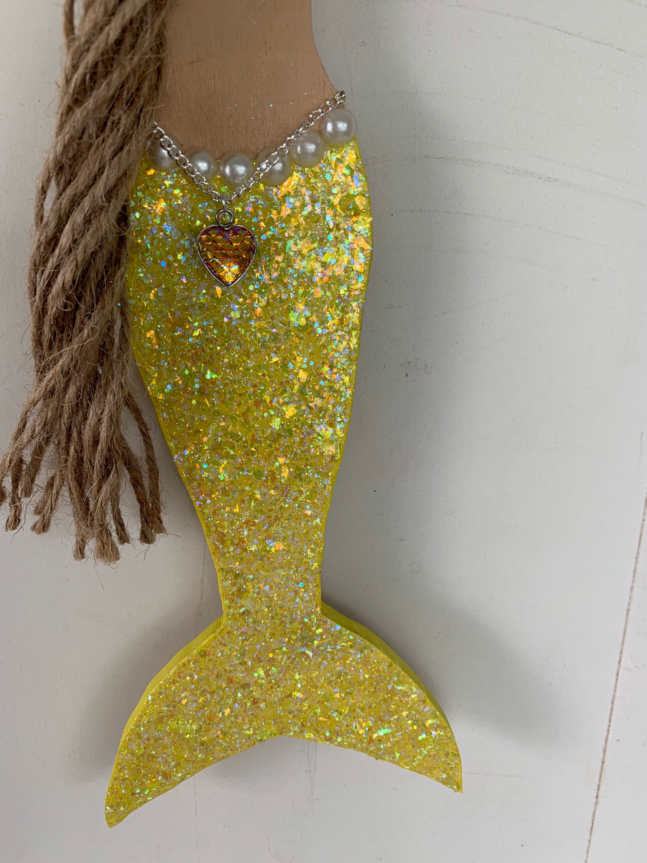 Mermaid Decor Beach Coastal Mermaid Wall Hanging - Etsy