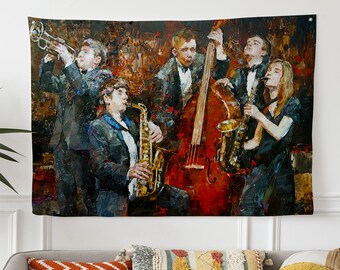 Music Tapestry Painting - Etsy