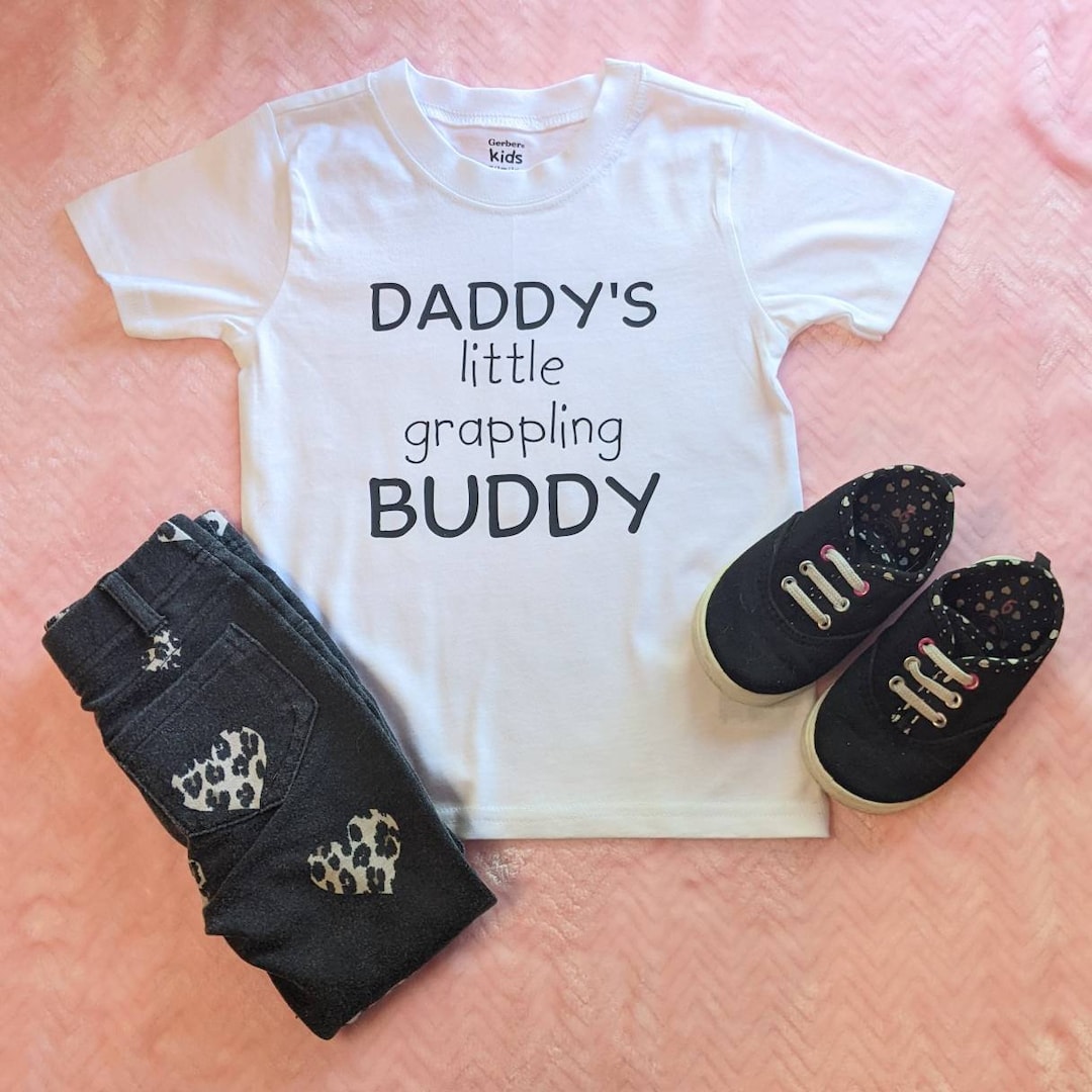 Daddy's Little Grappling Buddy Baby Jiu Jitsu Toddler Tshirt, Jiu-jitsu ...
