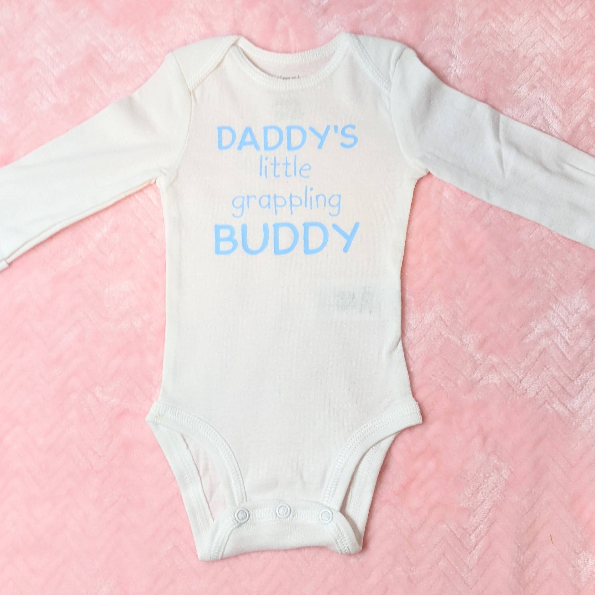 Daddy's Little Grappling Buddy Baby Jiu Jitsu Toddler Tshirt, Jiu-jitsu ...