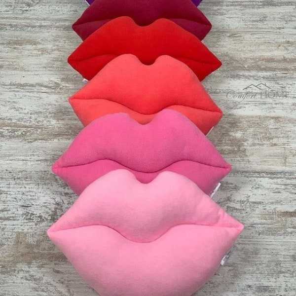Lips Pillow - Etsy