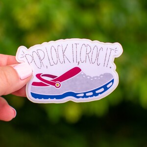 Funny Croc Sticker, Croc Shoe Sticker for Water Bottle, Nurse Sticker ...