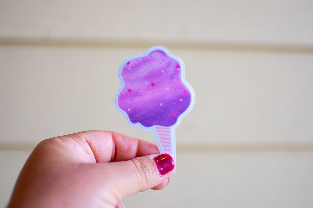 Cotton Candy Sticker, Carnival Food Stickers, Summer Treats Sticker ...