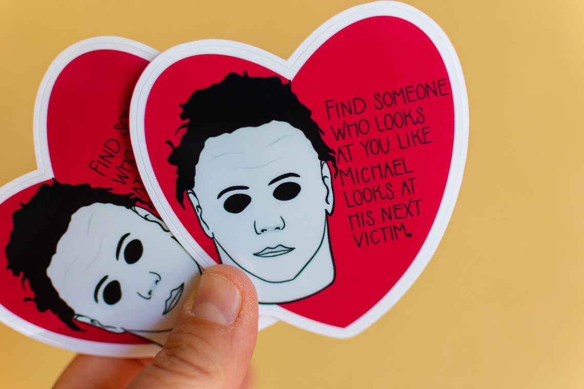 Halloween Sticker Michael Myers Sticker Horror Sticker - Etsy
