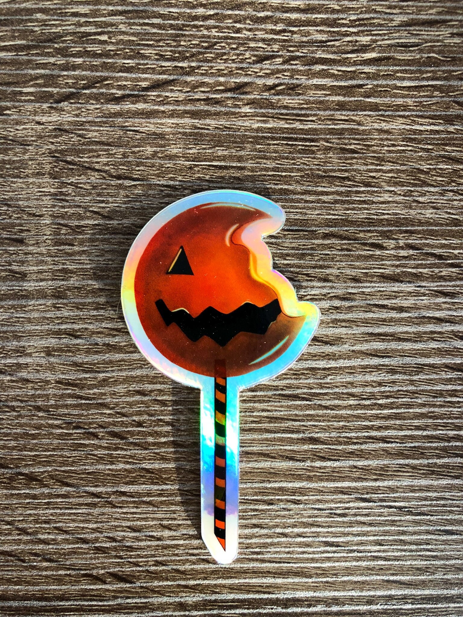 Holographic Sam's Lollipop Sticker Trick or Treat Movie - Etsy