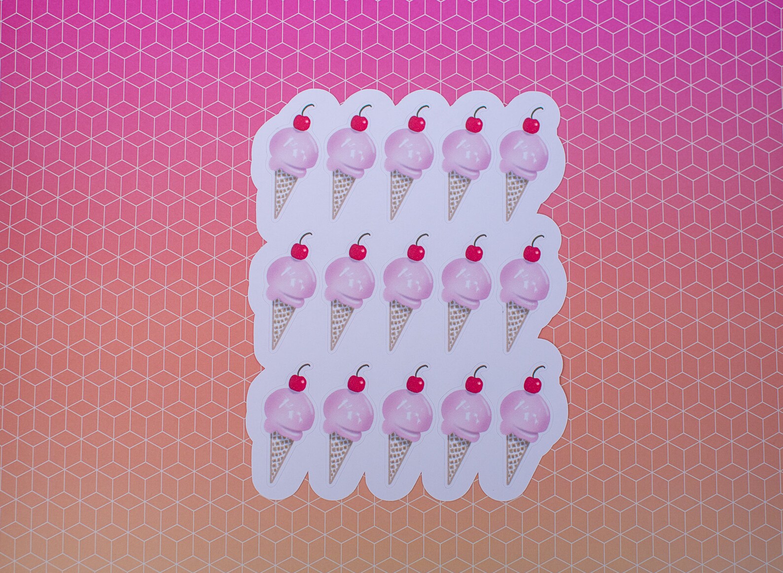 Ice Cream Sticker Sheet Teacher Reward Sticker Well Done - Etsy