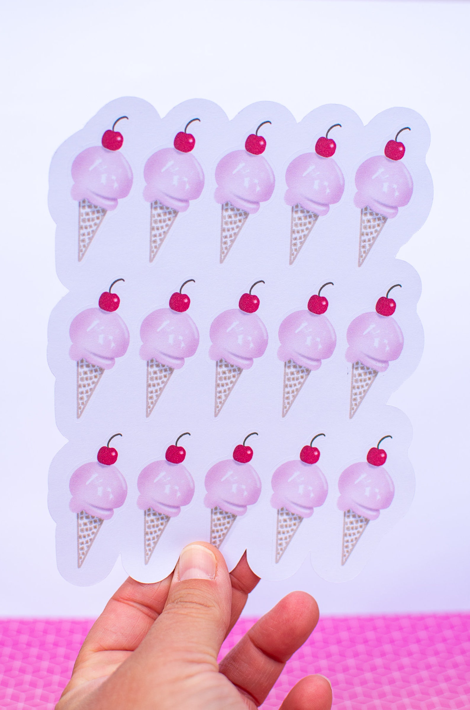 Ice Cream Sticker Sheet Teacher Reward Sticker Well Done - Etsy