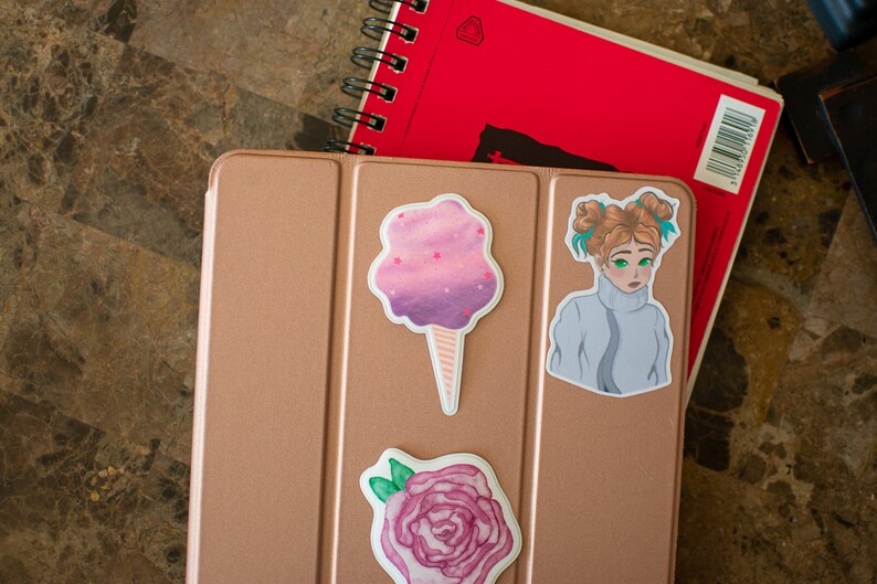 Cotton Candy Sticker, Carnival Food Stickers, Summer Treats Sticker ...