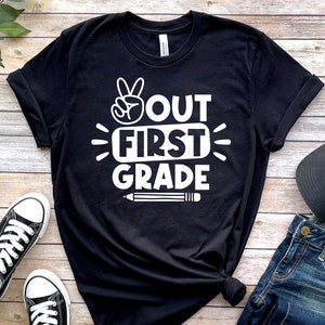 Peace Out First Grade SVG | 1st Grade SVG | Last Day of School SVG ...