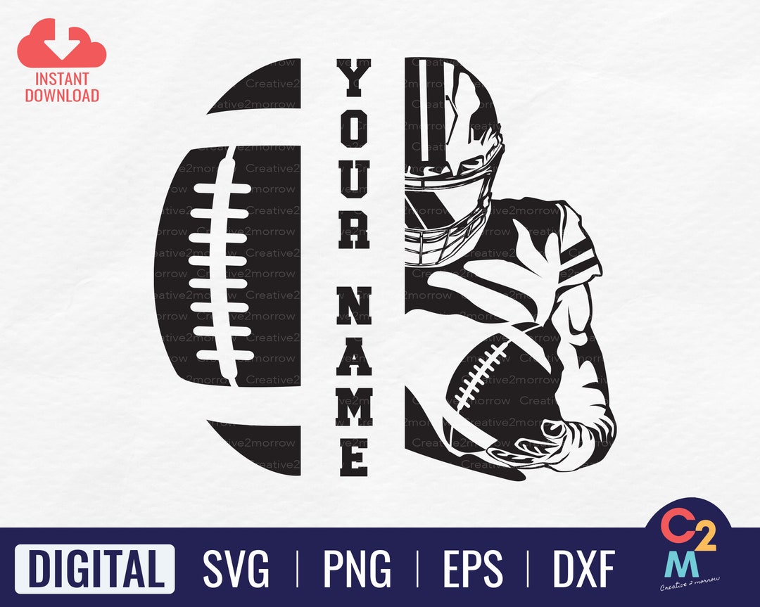 Football Name SVG | Football Player Svg | Football Svg | American ...