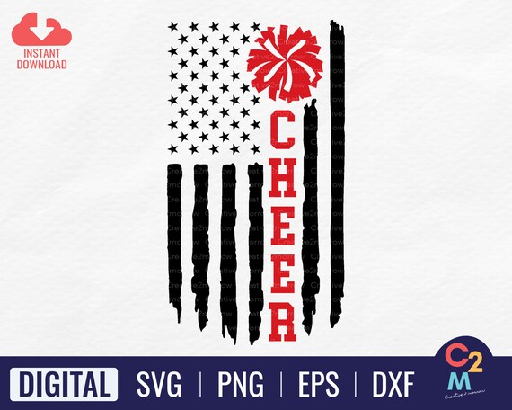Cheer American Flag SVG Cheer Usa Flag SVG Cheer Flag SVG - Etsy