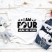 I Am Four Hear Me Roar SVG | 4th Birthday Shirt | Fourth Birthday SVG ...
