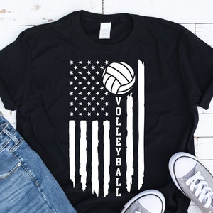 Volleyball American Flag SVG | Volleyball Flag SVG | Volleyball SVG ...
