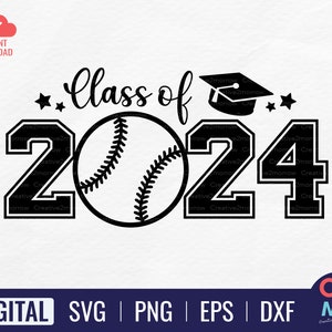 Class of 2024 Baseball SVG Seniors 2024 SVG Graduation Svg Senior Class ...