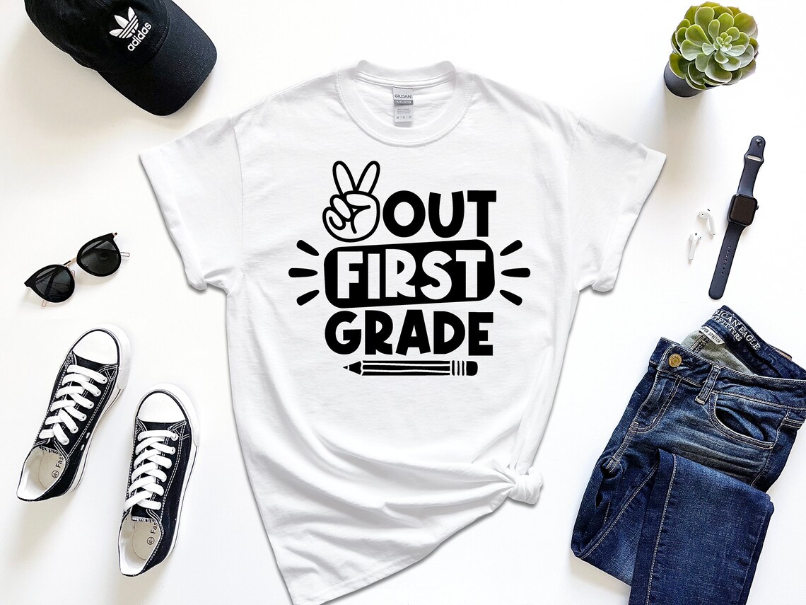 Peace Out First Grade SVG 1st Grade SVG Last Day of School | Etsy