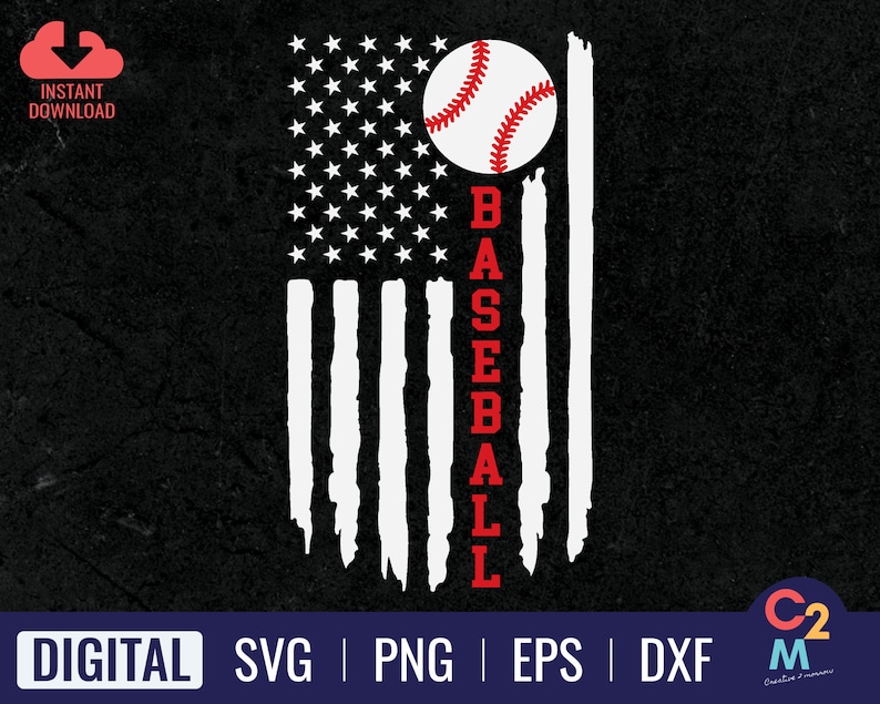 Baseball American Flag SVG | Baseball Usa Flag SVG | Baseball Flag SVG ...