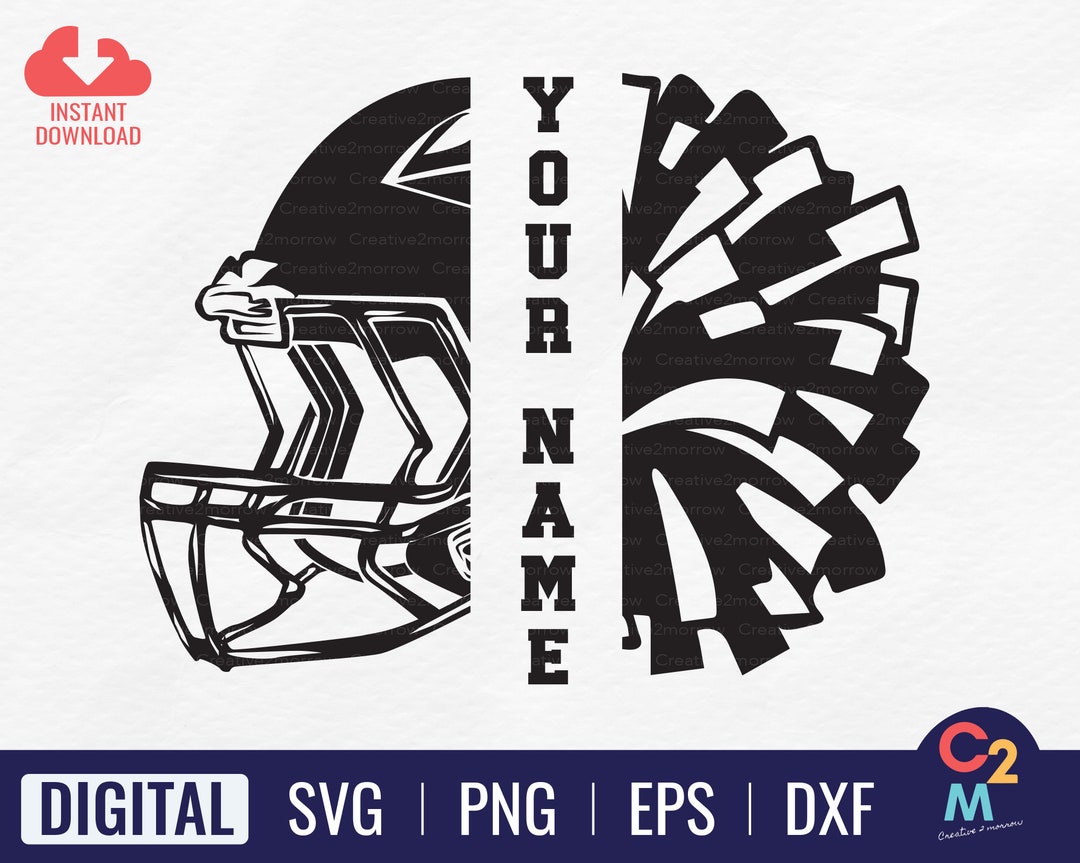 Football Cheer SVG | Football Name SVG | Football Player Svg | Football ...