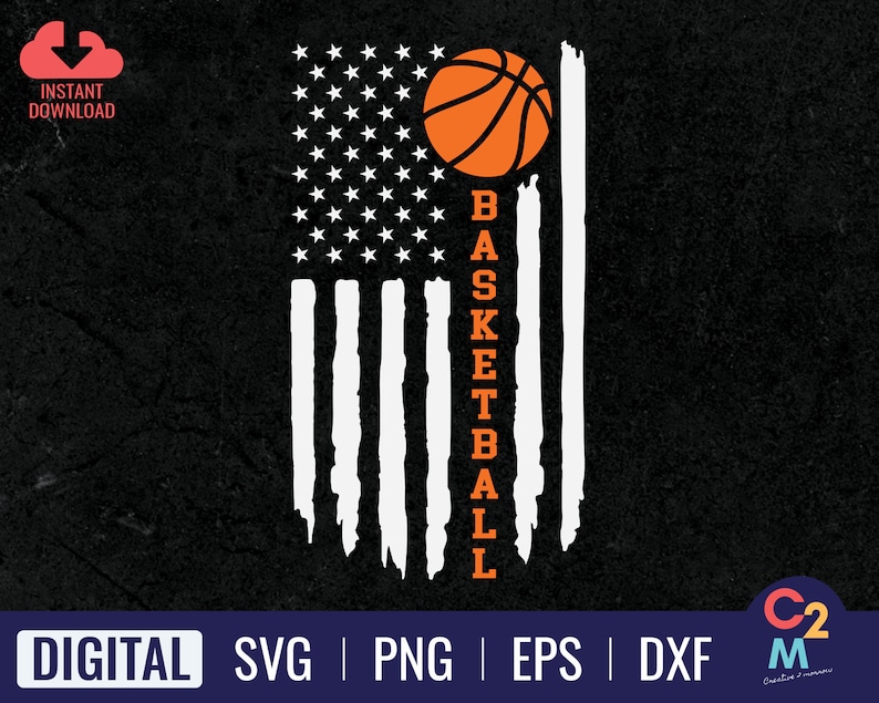 Basketball American Flag SVG Basketball Usa Flag SVG - Etsy