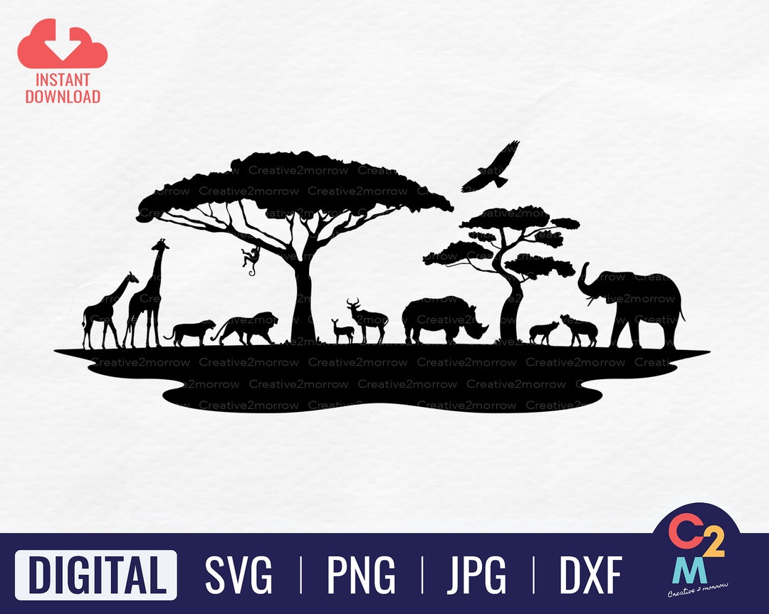 Safari Africa Animal | Safari SVG | Safari Png | Africa Animals ...