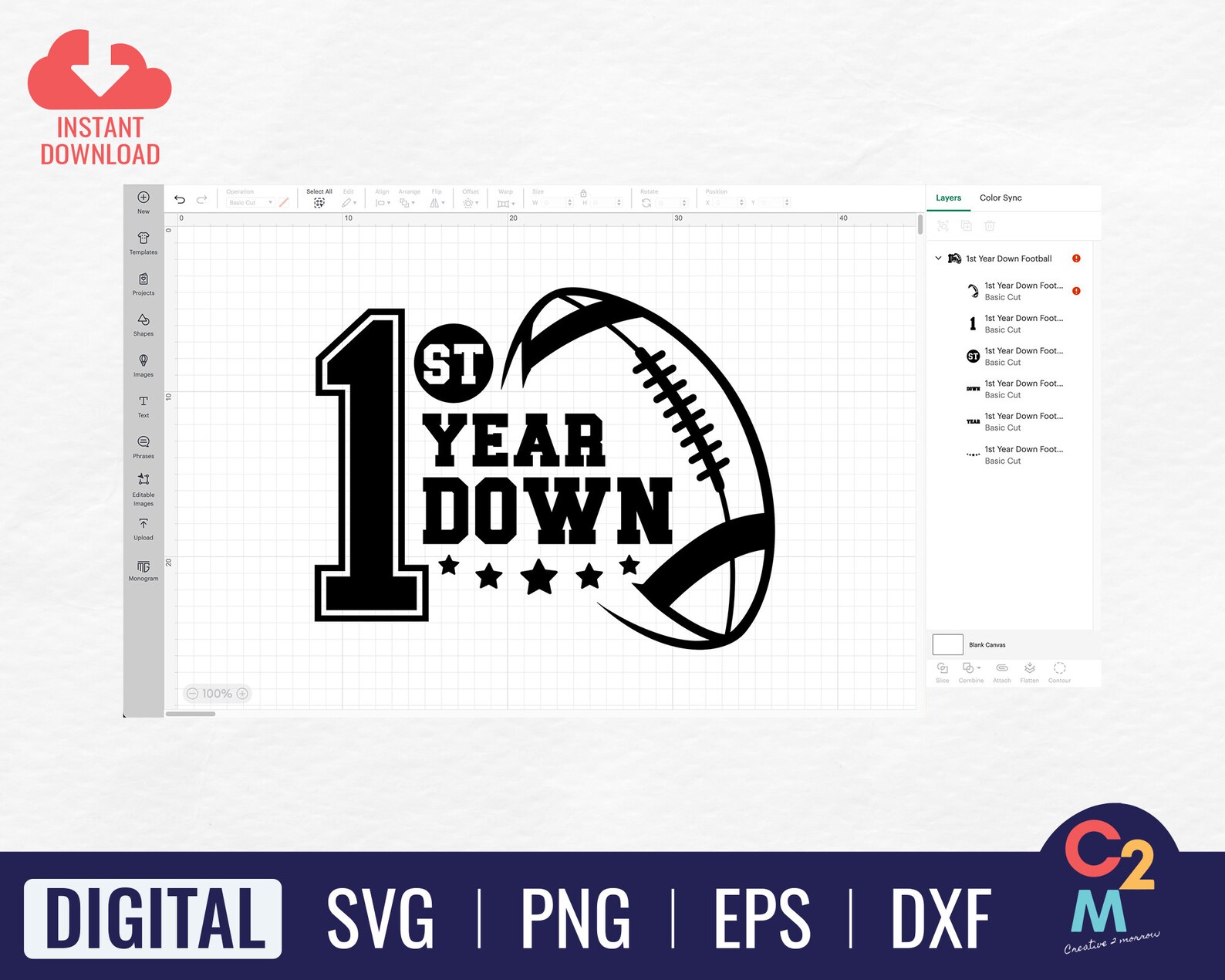 1st Year Down Football | First Birthday Svg | Football One Svg | First ...