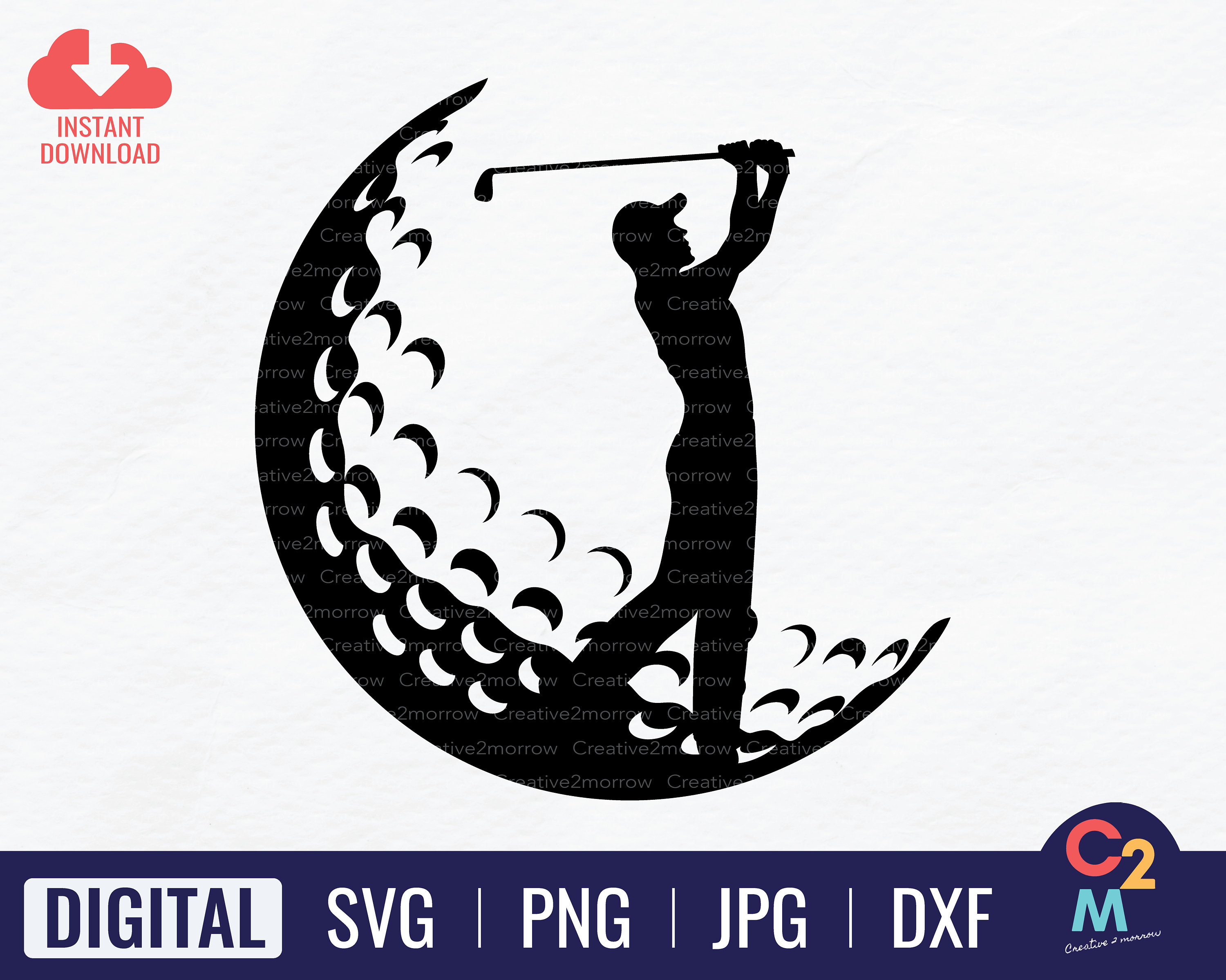 Golf Logo SVG Golf SVG Golf Player Golf Clipart Golf | Etsy