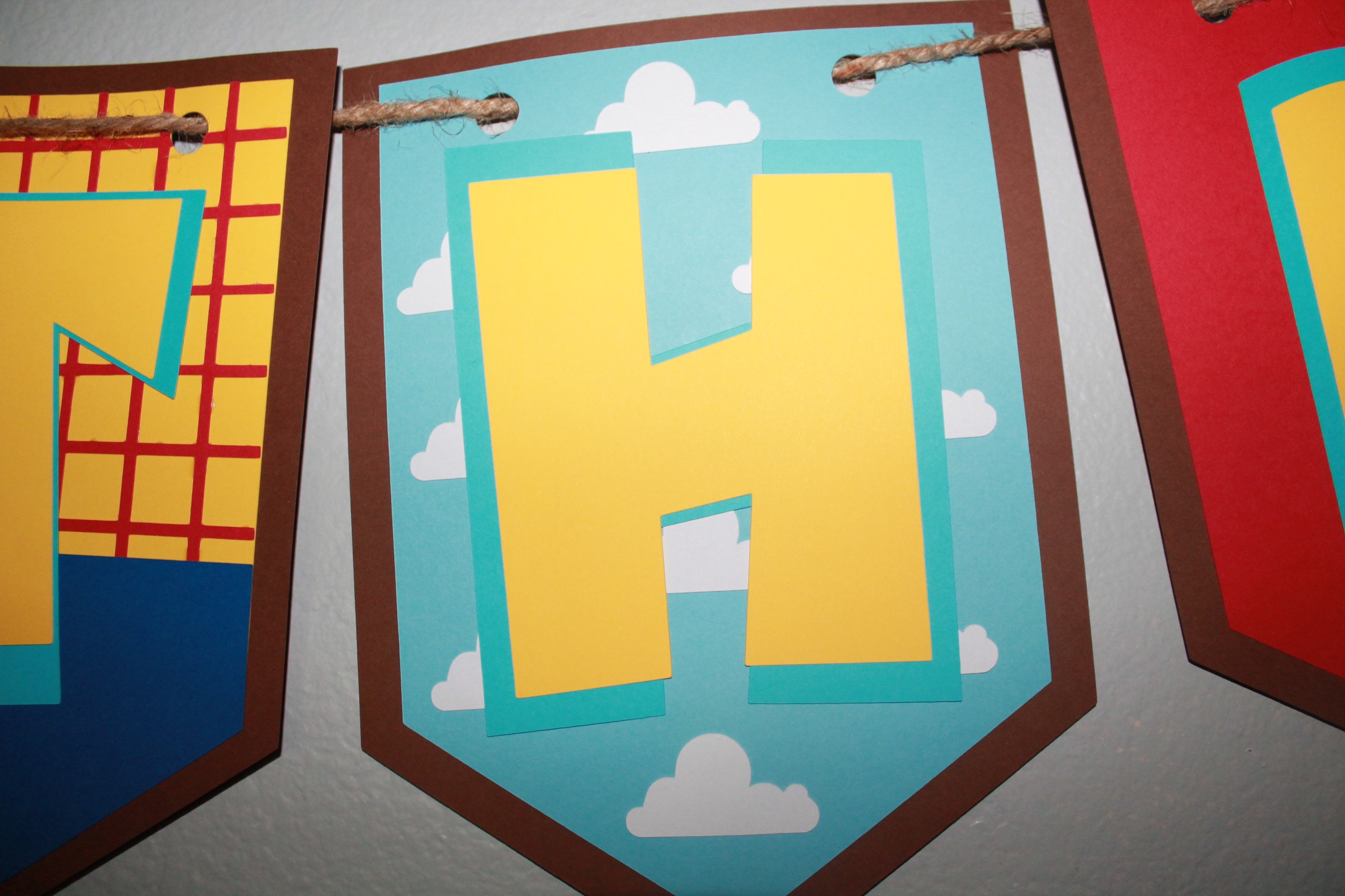 Toy Story Inspired Birthday Party Banner Decoration Happy - Etsy