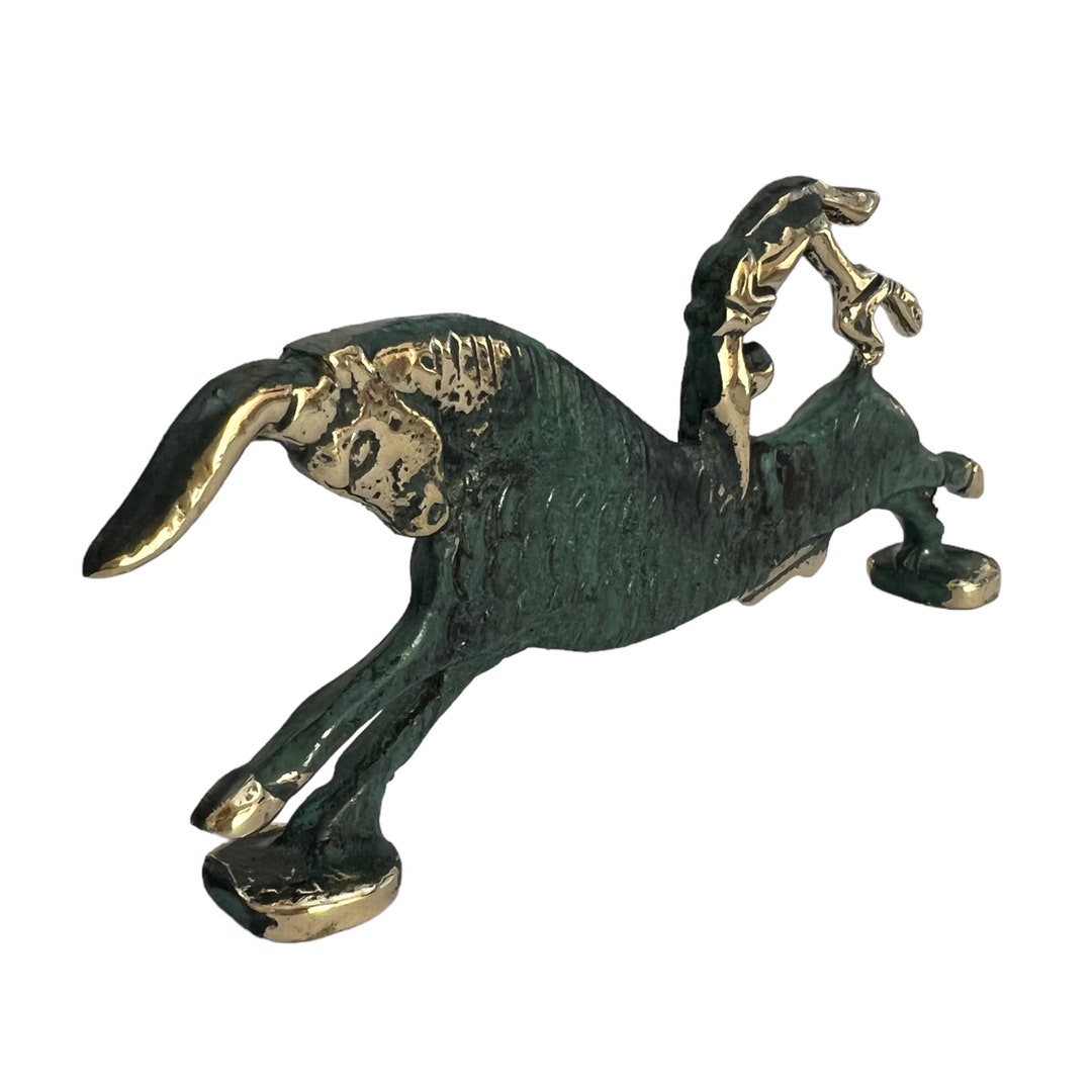 Bull-leaping, Bronze Bull Statue, Metal Art Sculpture, Crete, Minoan ...