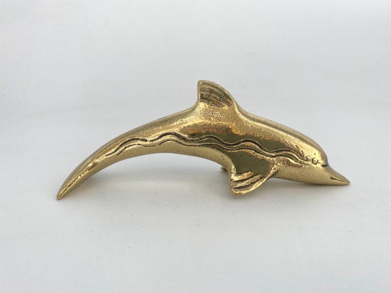 Dolphin Figurine Dolphin Paperweight Bronze Office Decor | Etsy