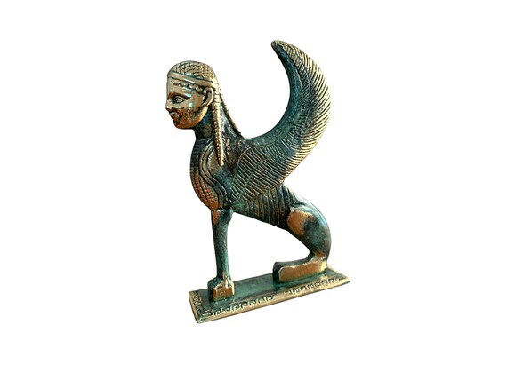 Statue De Sphinx Grec Winged Sphinx Statue Stock Image C038/3731