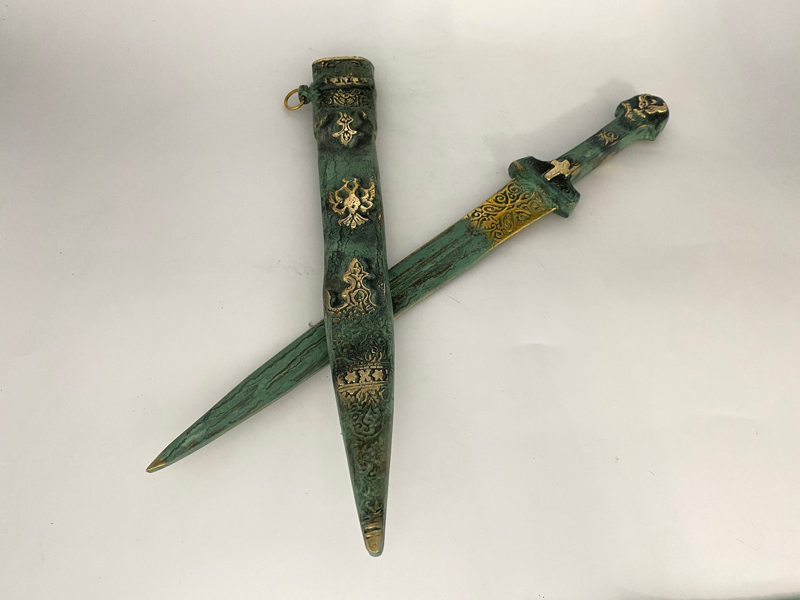 Bronze Metal Sword Byzantine Empire Double-Headed Eagle | Etsy