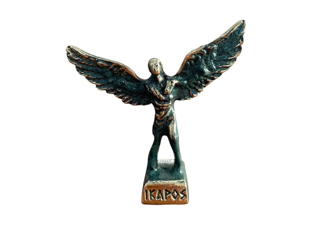 Icarus, Fall of Icarus, Metal Art Sculpture, Greek Mythology, Bronze ...
