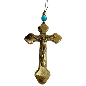 Croix en métal en bronze avec crucifix, croix orthodoxe vintage, croix ...