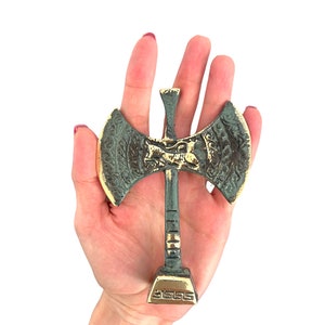 Double Axe Bronze Office Decor Metal Art Sculpture Museum - Etsy