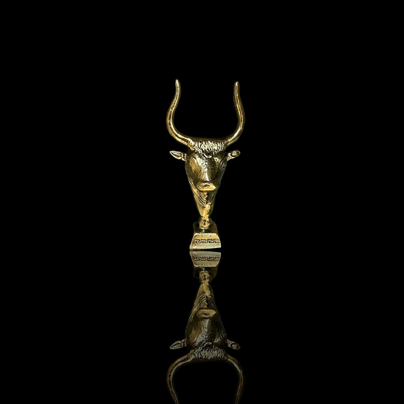 Minotaur Bronze Bull Statue Bull's Head Museum Replica - Etsy