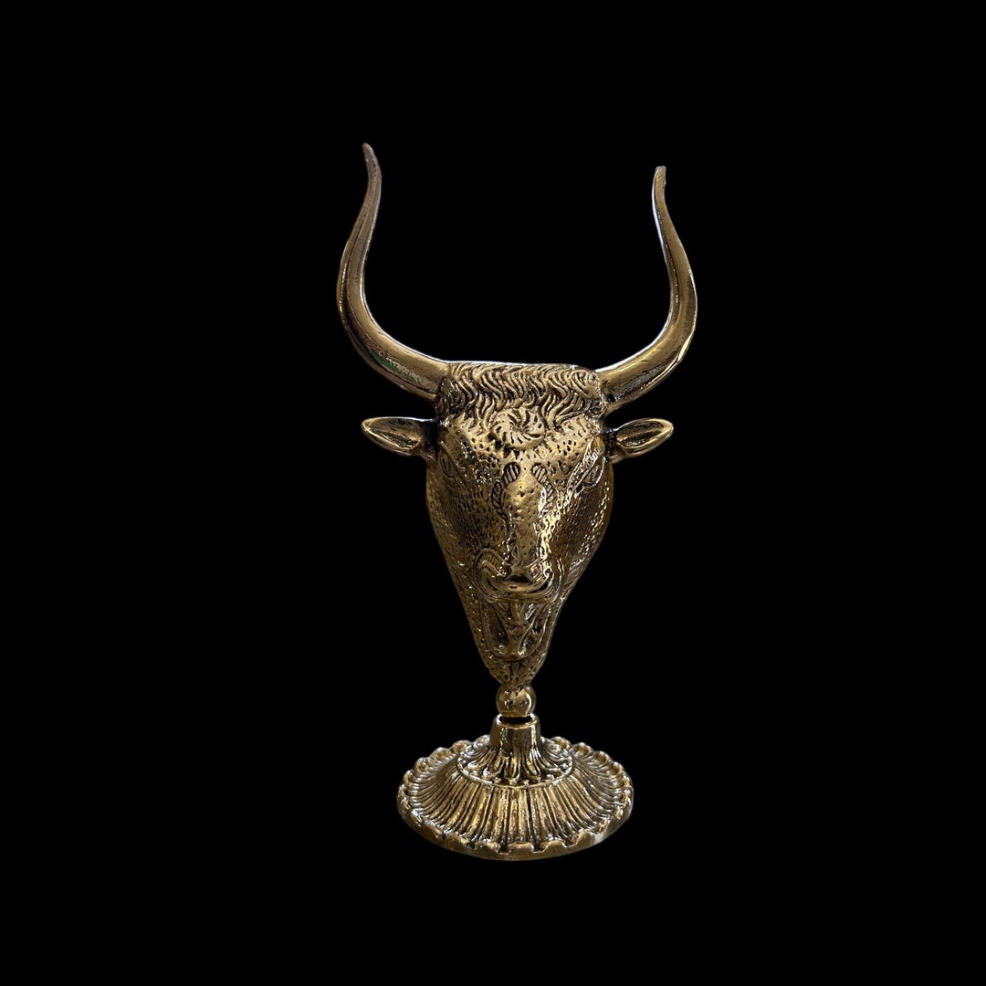 Minotaur, Bronze Bull Statue, Bull's Head, Museum Replica, Metal Art ...