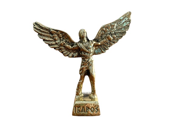 Icarus Fall of Icarus Metal Art Sculpture Greek Mythology - Etsy