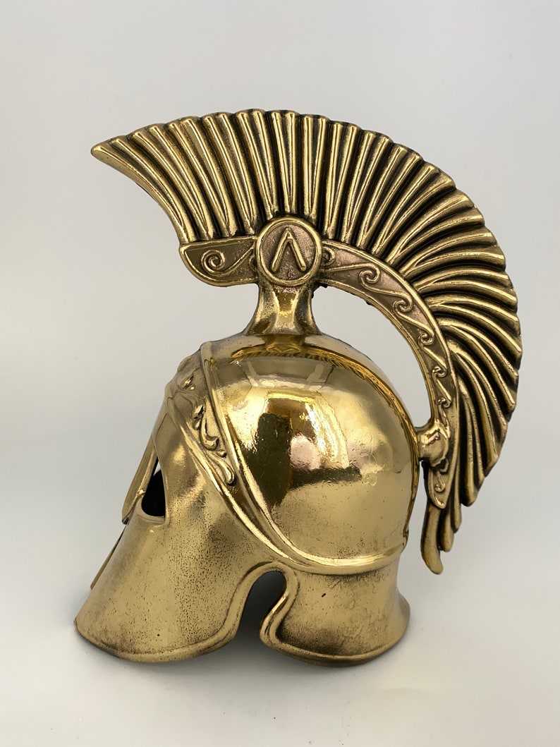 Spartan Helmet Ancient Greek Bronze Museum Replica | Etsy