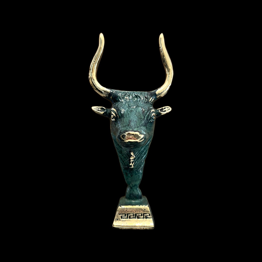 Minotaur, Bronze Bull Statue, Bull's Head, Museum Replica, Metal Art ...