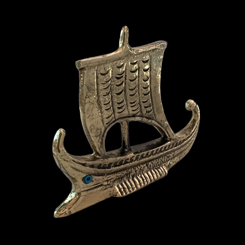 Ancient Trireme Bronze Vessel, Museum Replica, Metal Art Sculpture ...