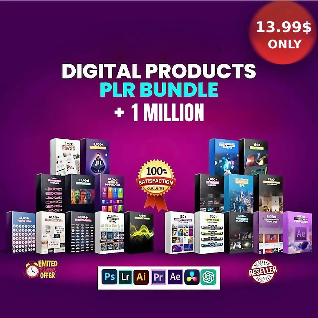 Bigest Designer PACK, + One Million Digital Products PLR Bundle ...
