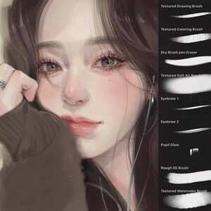 9 Texture Types of Procreate Brush for Portrait, Procreate Brush Set, Texture Brushes Packs ...