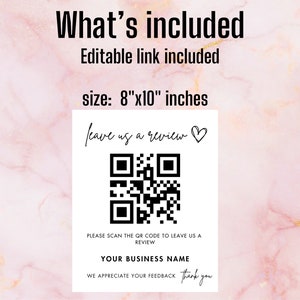 Editable Leave Us a Review Template, Canva Template, Printable Google ...