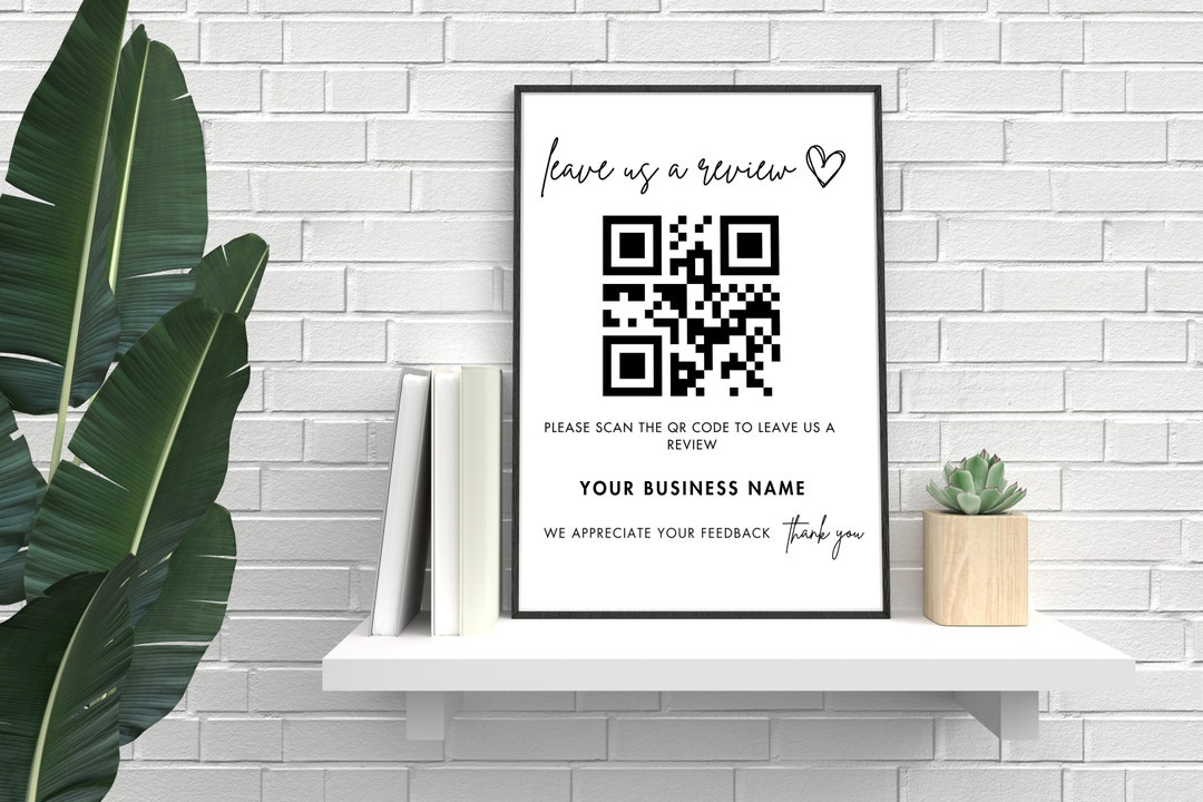 Editable Leave Us a Review Template, Canva Template, Printable Google ...