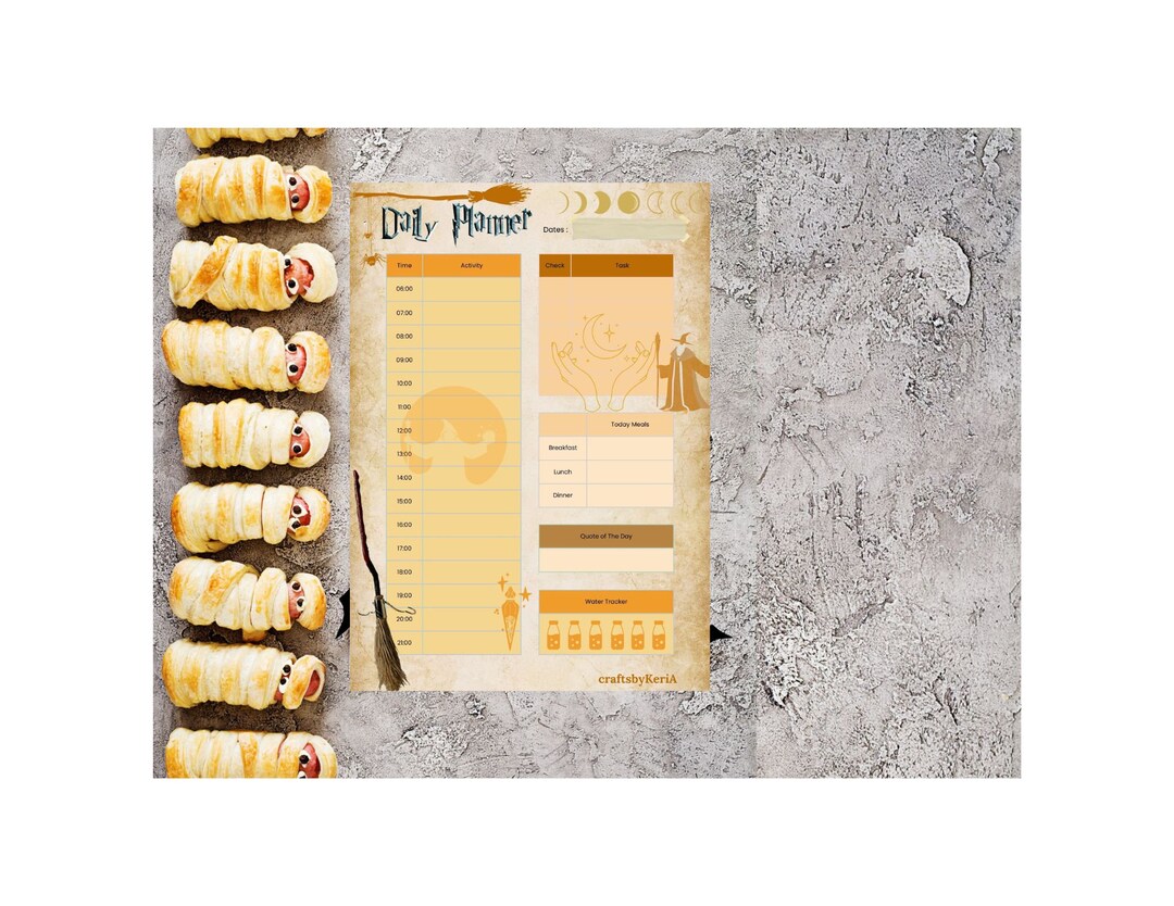 Wizard House HP Inspired Daily Planner- PDF All Four. Printable ...