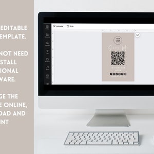 Scan to View Our Menu Sign, Menu QR Code Sign, Modern Menu QR Code ...